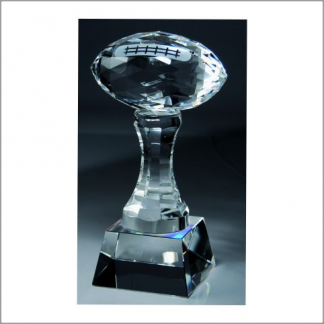 (M)CRY149 Crystal Frosted Football - Alpha Specialties